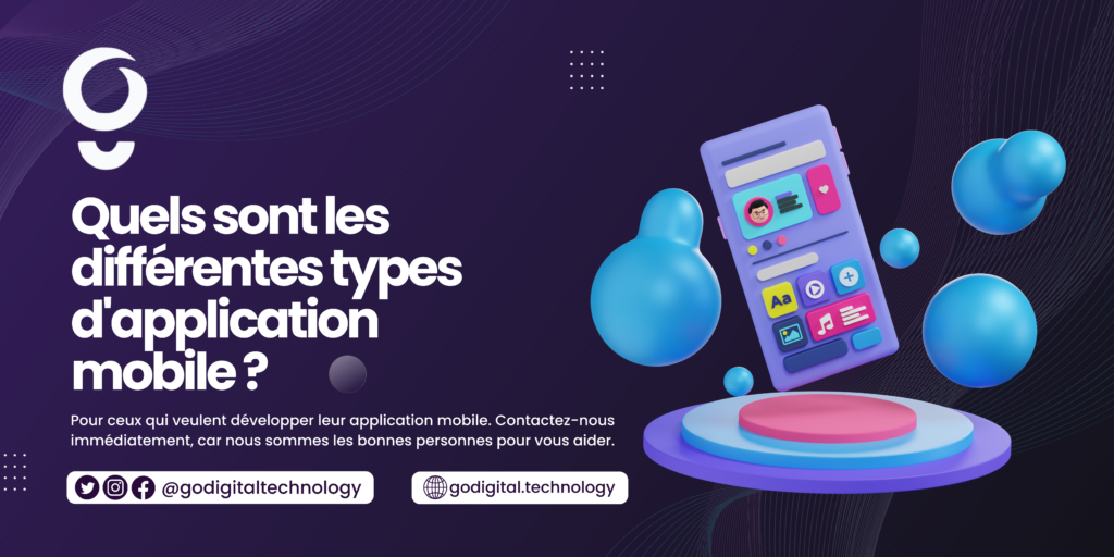 Quels sont les différentes types d'application mobile